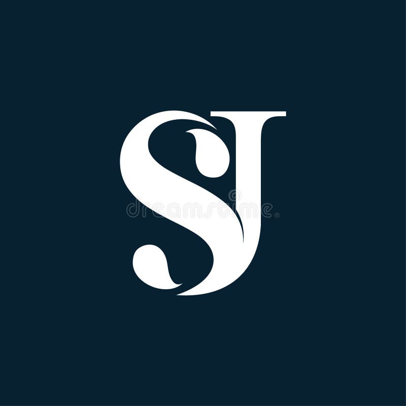 Alphabet Letters Initials Monogram Logo SJ or JS, S and J. Stock Vector ...