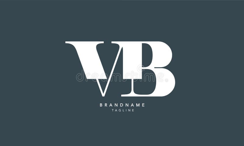 Monogram logo vb stock vector. Illustration of concept - 206216101