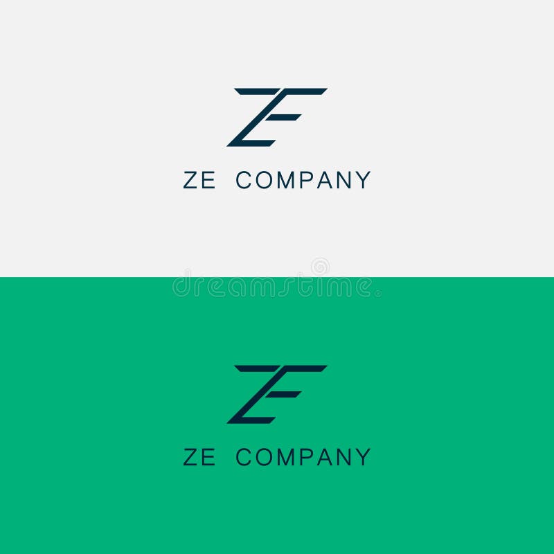 Alphabet Letters Initials Monogram Logo ZE, EZ, Z and E. ZE Letter Logo ...