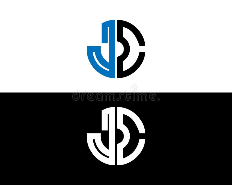 Alphabet Letters JC or JD Initials Logo Stock Vector - Illustration of ...