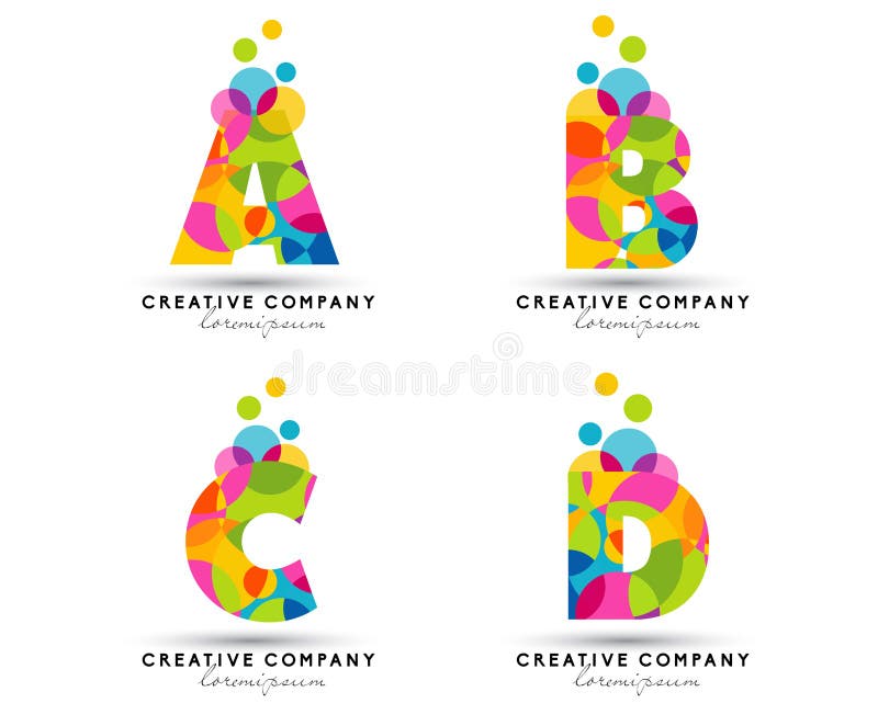 Alphabet Letters Logo Icons Stock Vector - Illustration of template ...