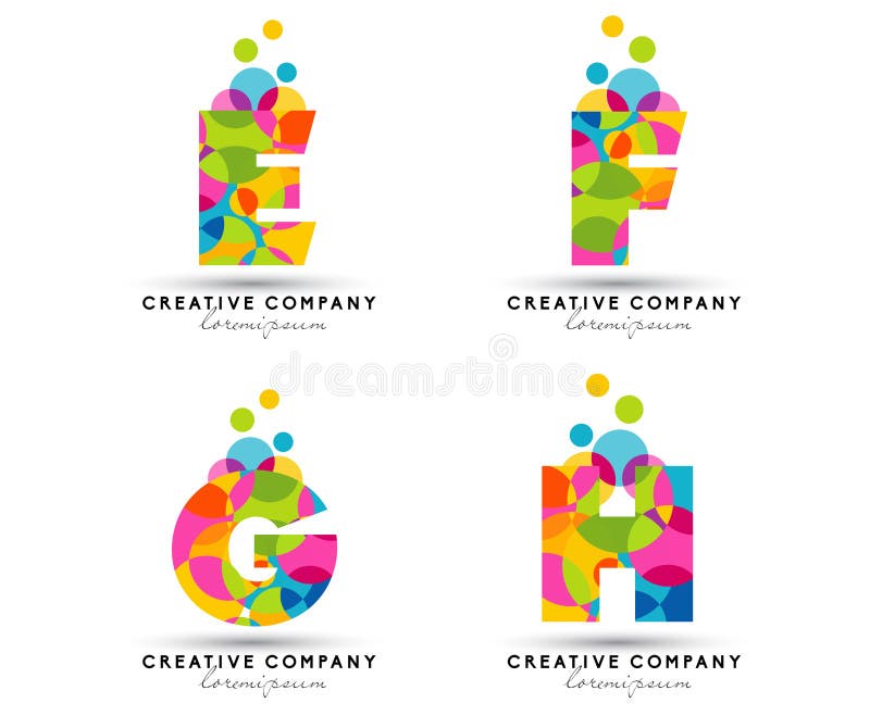 Alphabet Letters Logo stock vector. Illustration of designs - 46809607