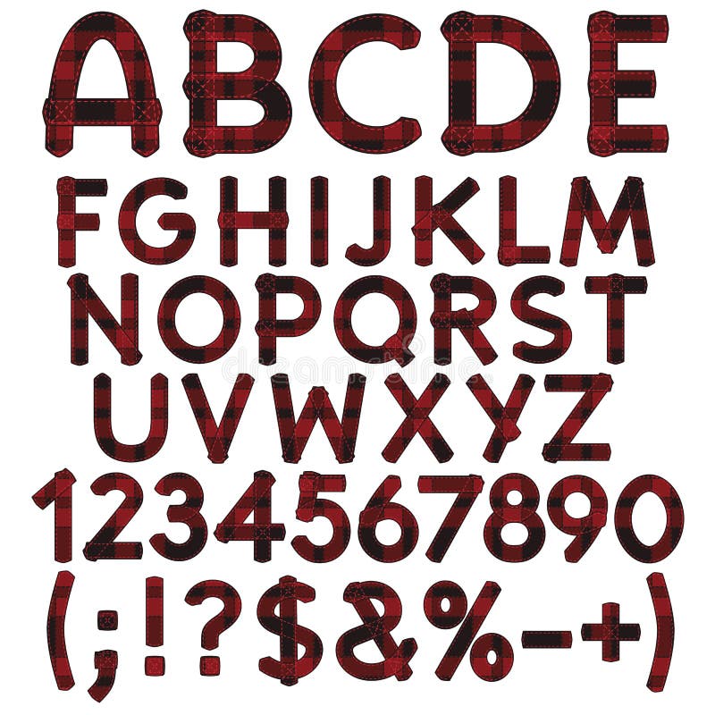 Tartan Letters Stock Illustrations – 67 Tartan Letters Stock ...