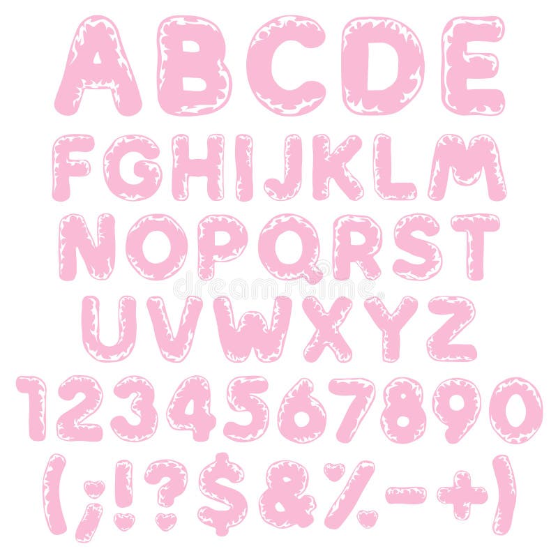 Alphabet, Letters, Numbers and Signs Made of Plastic, Polyethylene ...