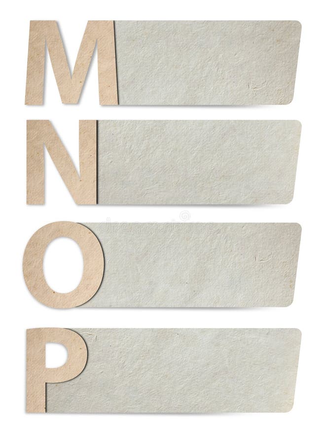 Alphabet Letters Recycled Paper Stock Image - Image of label, grunge ...