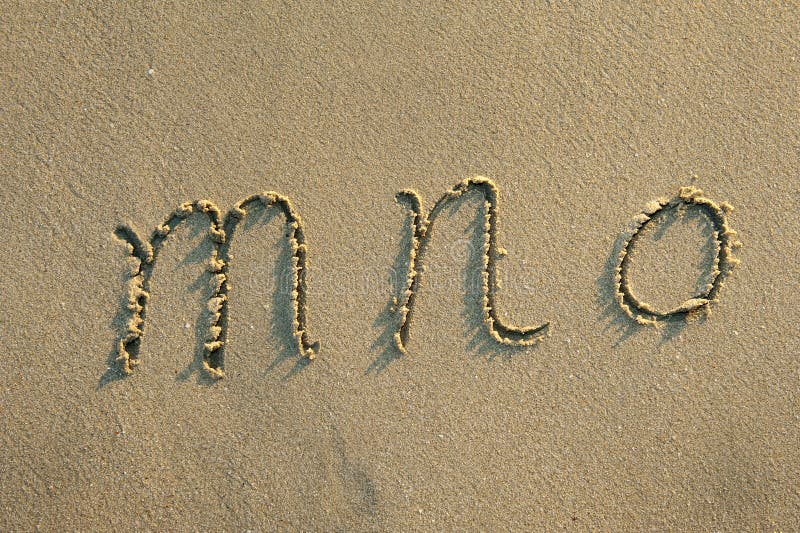 Alphabet Letters in Sand on Beach Stock Image - Image of pattern ...