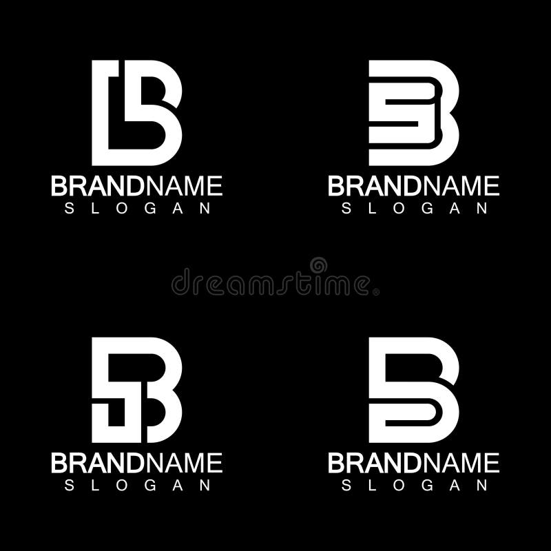 Alphabet Letters SB or BS Logo Design Template Stock Illustration ...