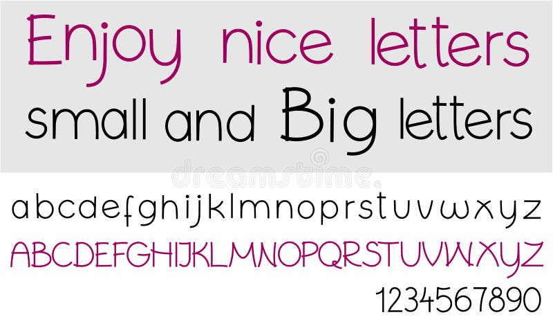 Big Small Letters Alphabet Stock Illustrations – 528 Big Small Letters ...