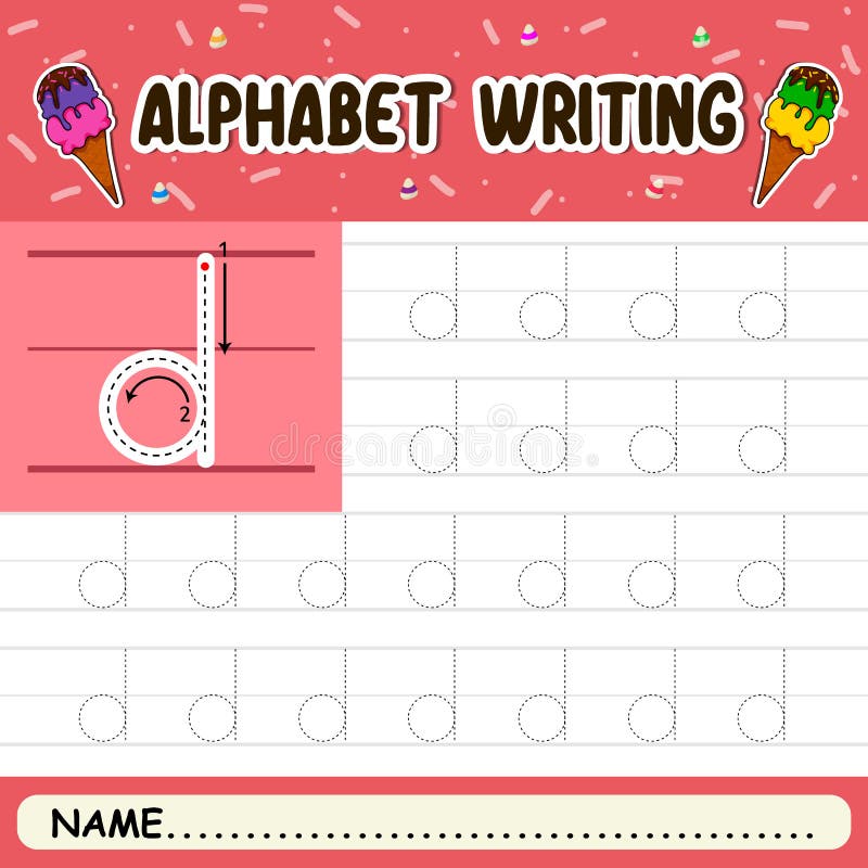 Alphabet writing stock vector. Illustration of handwork - 135046599