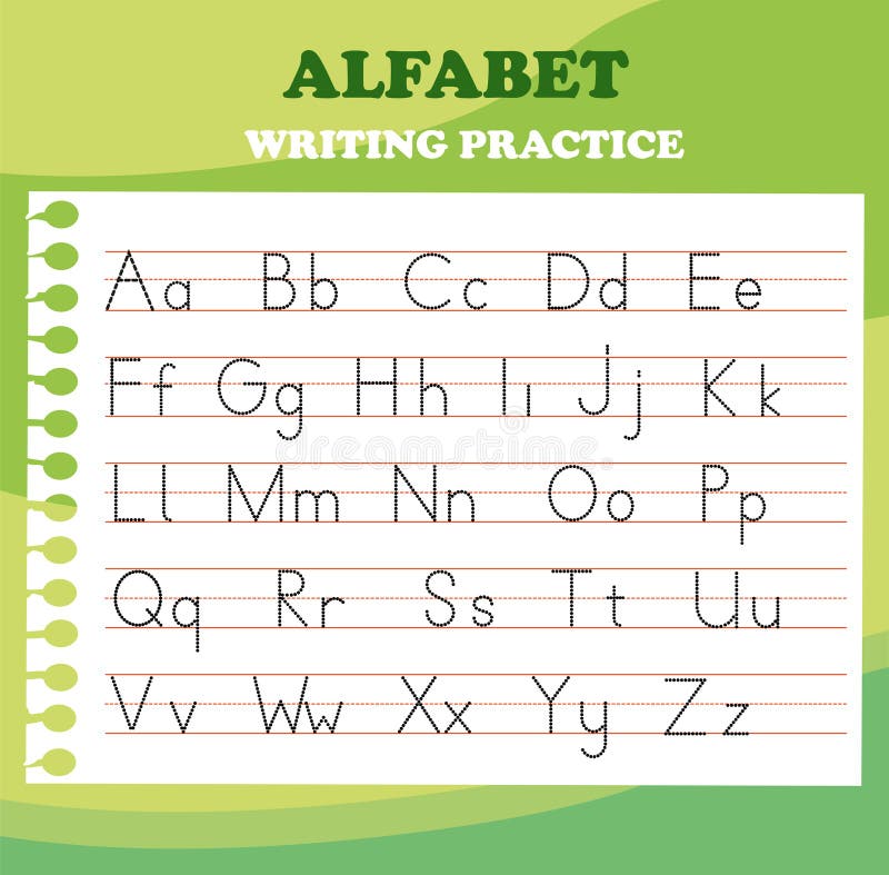 Alphabet Letters Tracing Worksheet with All Alphabet Letters. Basic ...