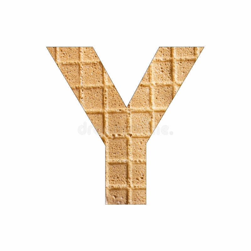 Alphabet Lettre Y Wafer Closeup Texture Image stock - Image du alphabet ...