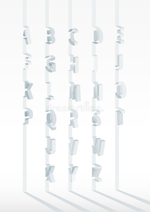 Alphabet, Lines Formed in Shape of Letters Stock Vector - Illustration ...