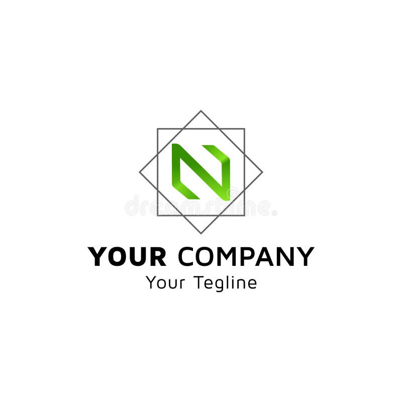 Alphabet Logo N with Gradient Color, Idea of Logo Design Stock Vector ...