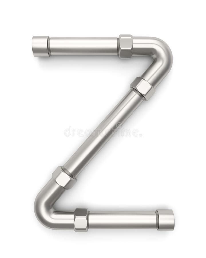 Water Pipe Alphabet Font Character Stock Vector - Illustration of icon ...