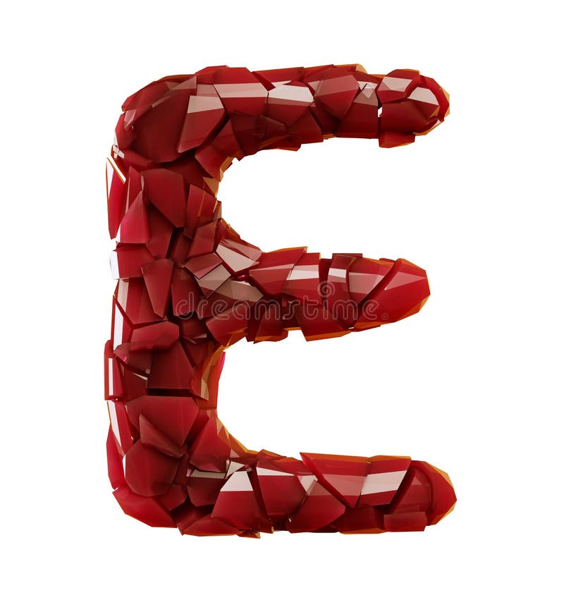 E Plastic Font Alphabet Character Stock Illustrations – 135 E Plastic ...