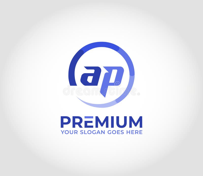AP Modern Logo Design Concept Stock Vector - Illustration of corporate ...