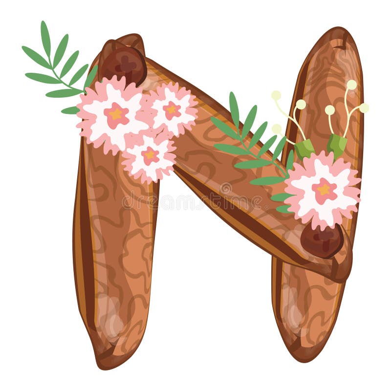 Alphabet N. Vector Illustration Decorative Design Stock Vector ...