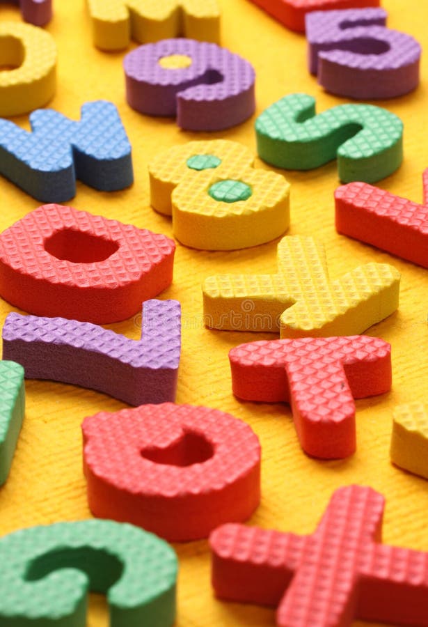 Alphabet and Number Blocks stock image. Image of play - 11943681