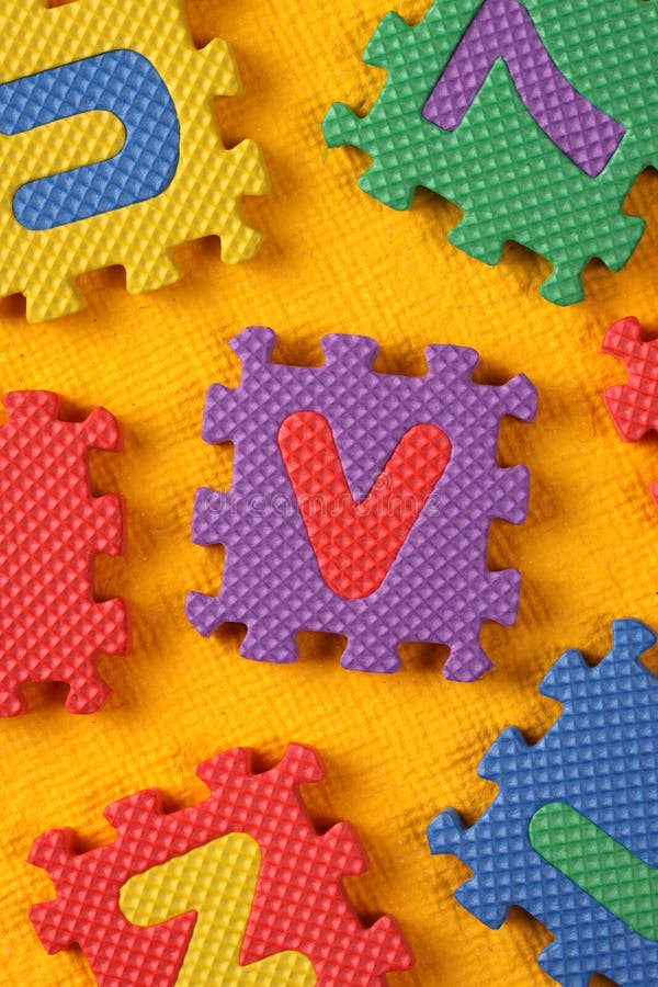 Alphabet and Number Blocks stock image. Image of play - 11943681