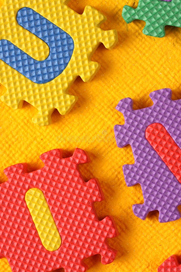 Alphabet and number Blocks stock image. Image of drawing - 12895849