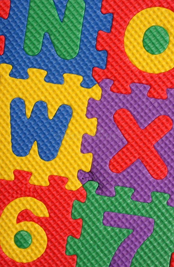 Alphabet and Number Blocks stock image. Image of cross - 13861051