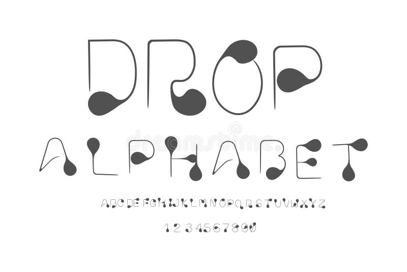 Alphabet, Number Fonts Set, Typography Logo Creative Font. Vector ...