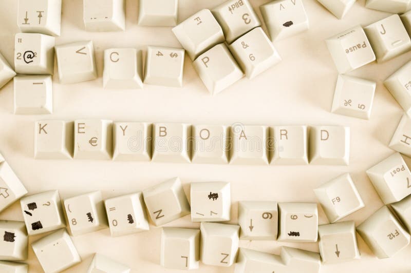 Alphabet Numbers and Some Other Keys Stock Image - Image of design ...