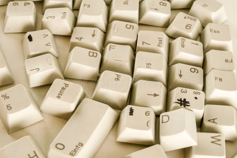 Alphabet Numbers and Some Other Keys Stock Image - Image of text ...