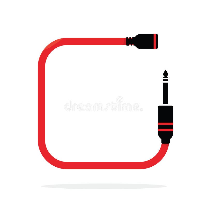 Alphabet O Letter Logo Formed by Jack Cable or Wire. Vector Design ...