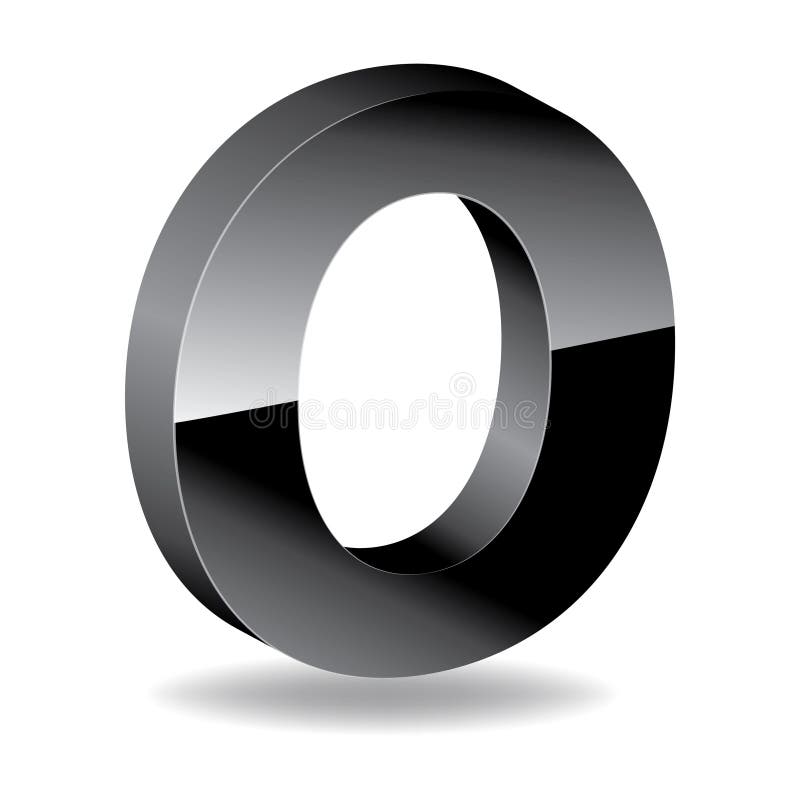 Alphabet O. Vector Illustration Decorative Design Stock Vector ...