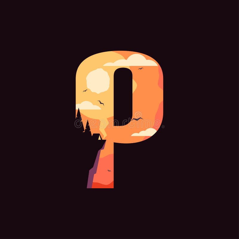 Alphabet O Outdoor Logo stock illustration. Illustration of symbol ...