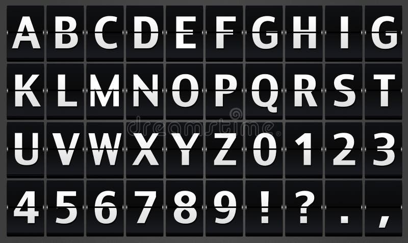 Mechanical panel alphabet stock vector. Illustration of classic - 18536036
