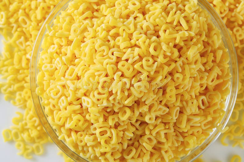 Alphabet pasta stock image. Image of spaghetti, alphaghetti - 57127915