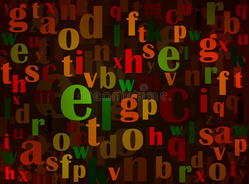 Alphabet Pattern Background Wallpaper Design Stock Illustration ...