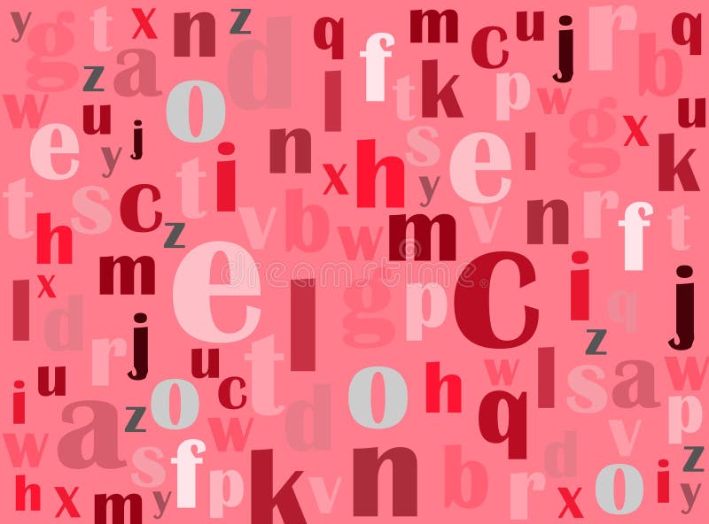 Alphabet Pattern Background Wallpaper Design Stock Illustration ...