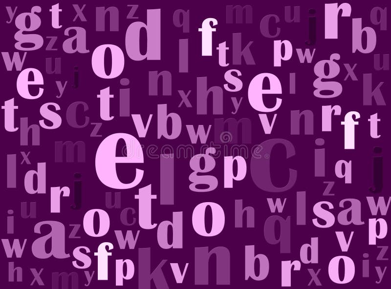 Alphabet Pattern Background Wallpaper Design Stock Illustration ...