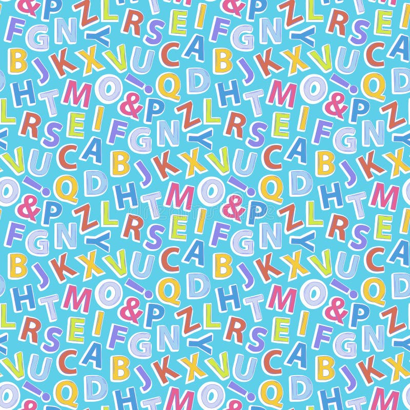 Alphabet pattern seamless stock vector. Illustration of greenery - 94015825