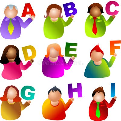 People Holding Letters Stock Illustrations – 2,416 People Holding ...