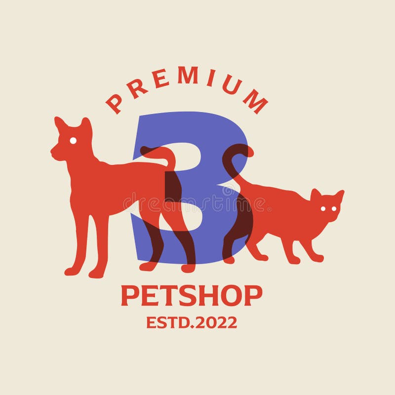 Dog and Cat in the Middle Number 3 Stock Illustration - Illustration of ...