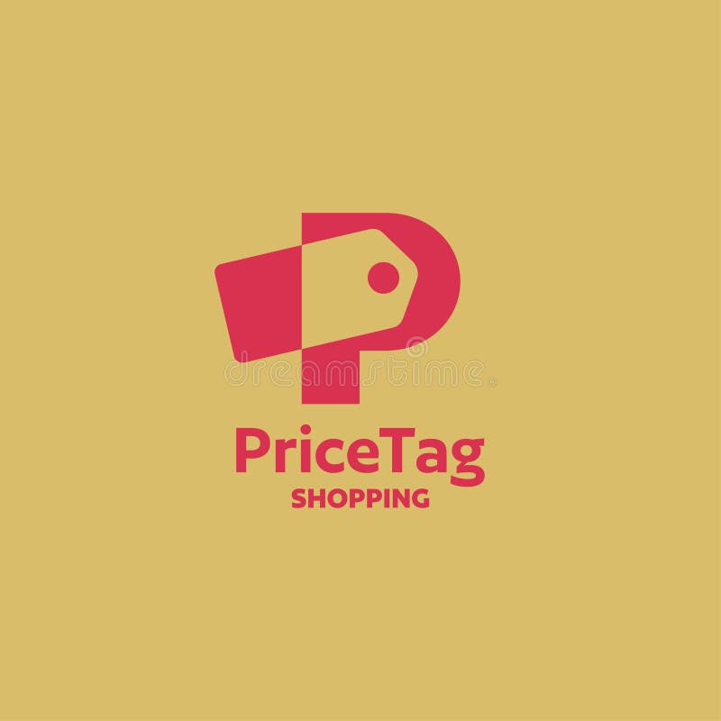 Alphabet P Price Tag Logo stock vector. Illustration of alphabet ...