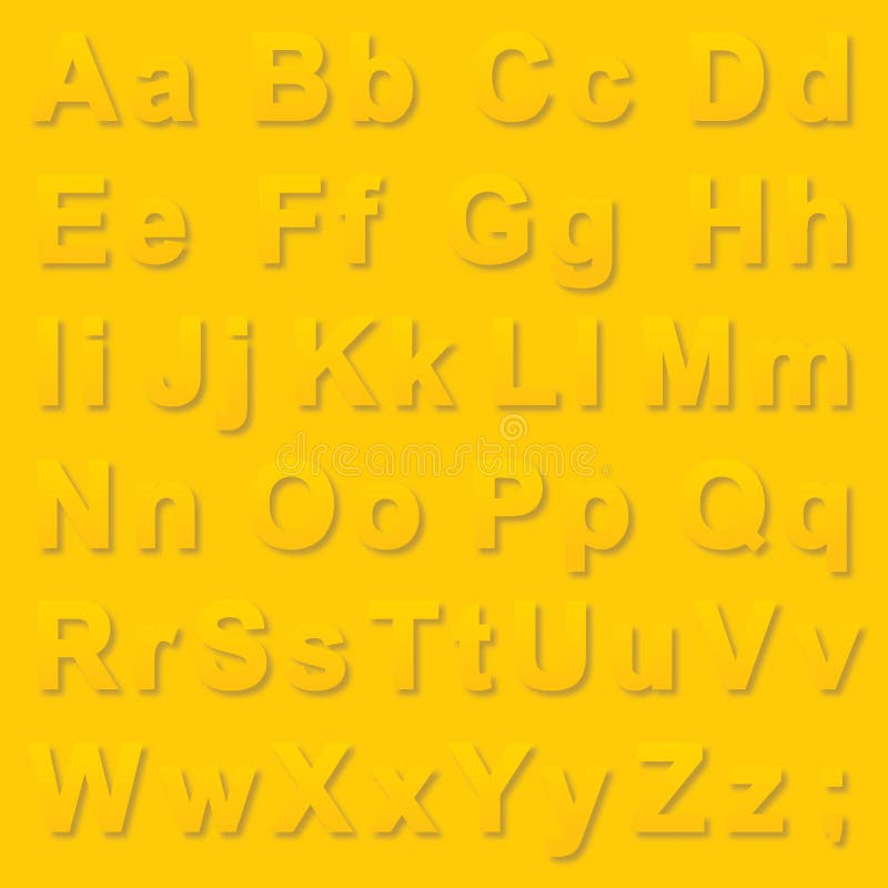 Alphabet pseudo 3d letters stock vector. Illustration of uppercase ...