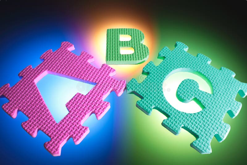 Alphabet Puzzles stock photo. Image of schooling, shape - 22208210