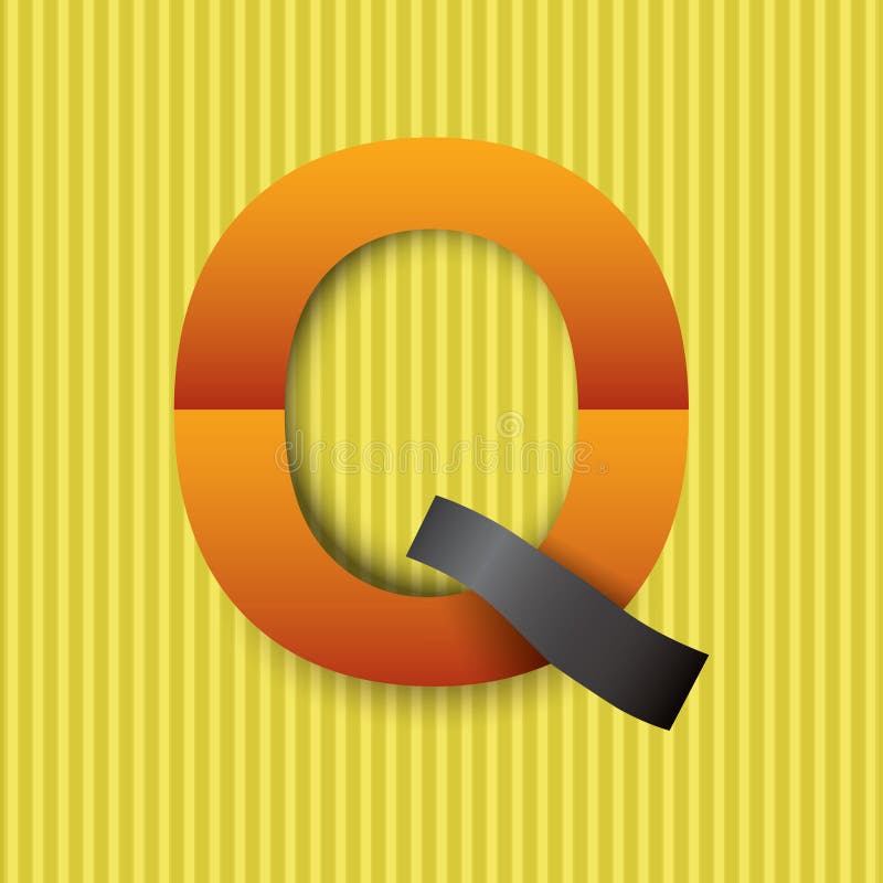 The Alphabet Q. Vector Illustration Decorative Design Stock Vector ...