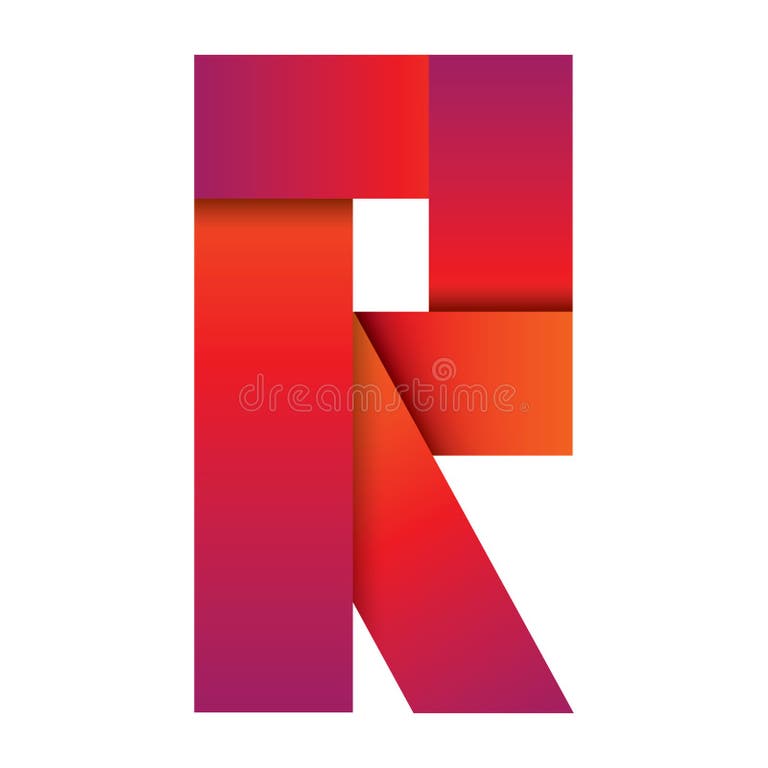 Alphabet R. Vector Illustration Decorative Design Stock Vector ...