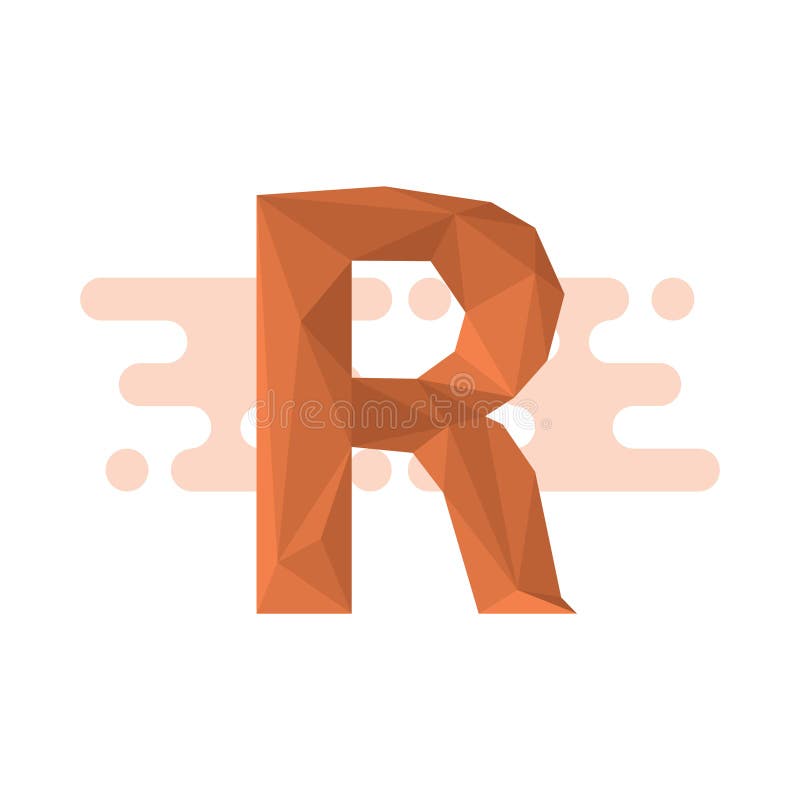 Alphabet R. Vector Illustration Decorative Design Stock Vector ...
