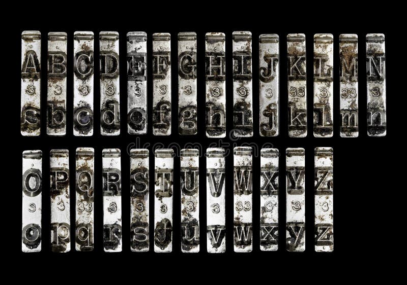 ALphabet in Typewriter Keys Stock Photo - Image of typewriter, grunge ...
