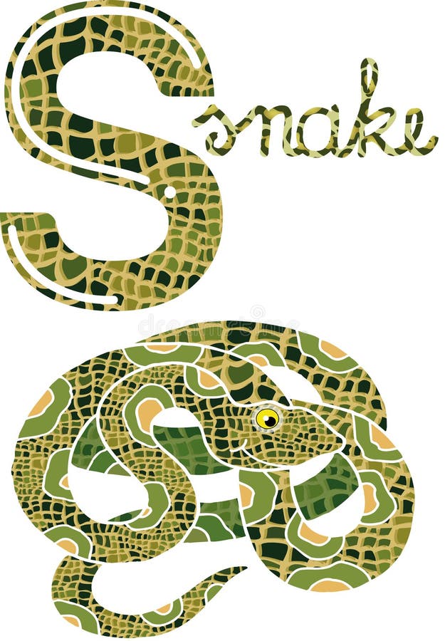 Snake Letter's Stock Illustrations – 231 Snake Letter's Stock ...