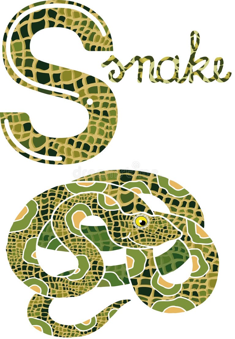 Alphabet's Snake Stock Illustrations – 238 Alphabet's Snake Stock ...