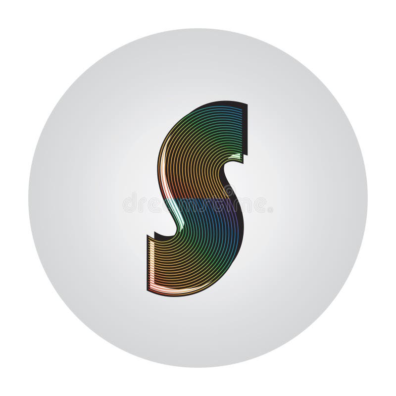 Alphabet S. Vector Illustration Decorative Background Design Stock ...