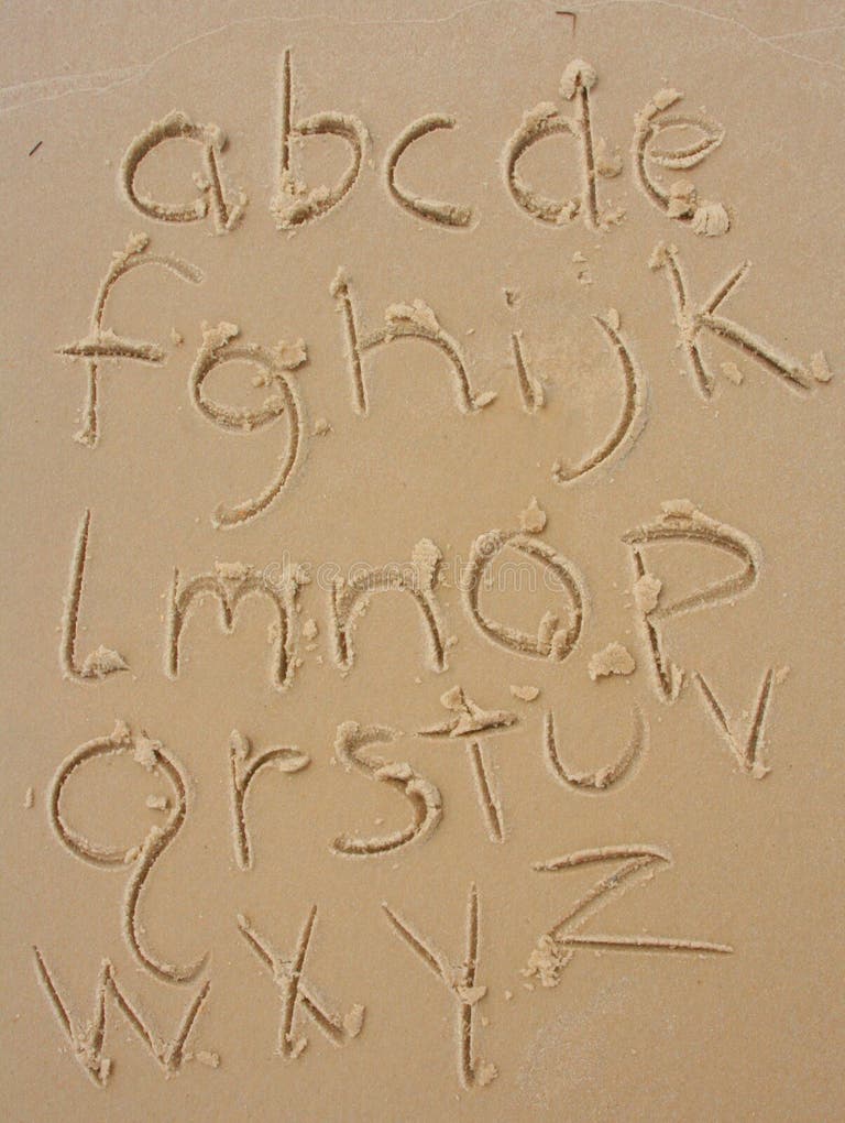 268 Sand Alphabet Letters Written Stock Photos - Free & Royalty-Free ...